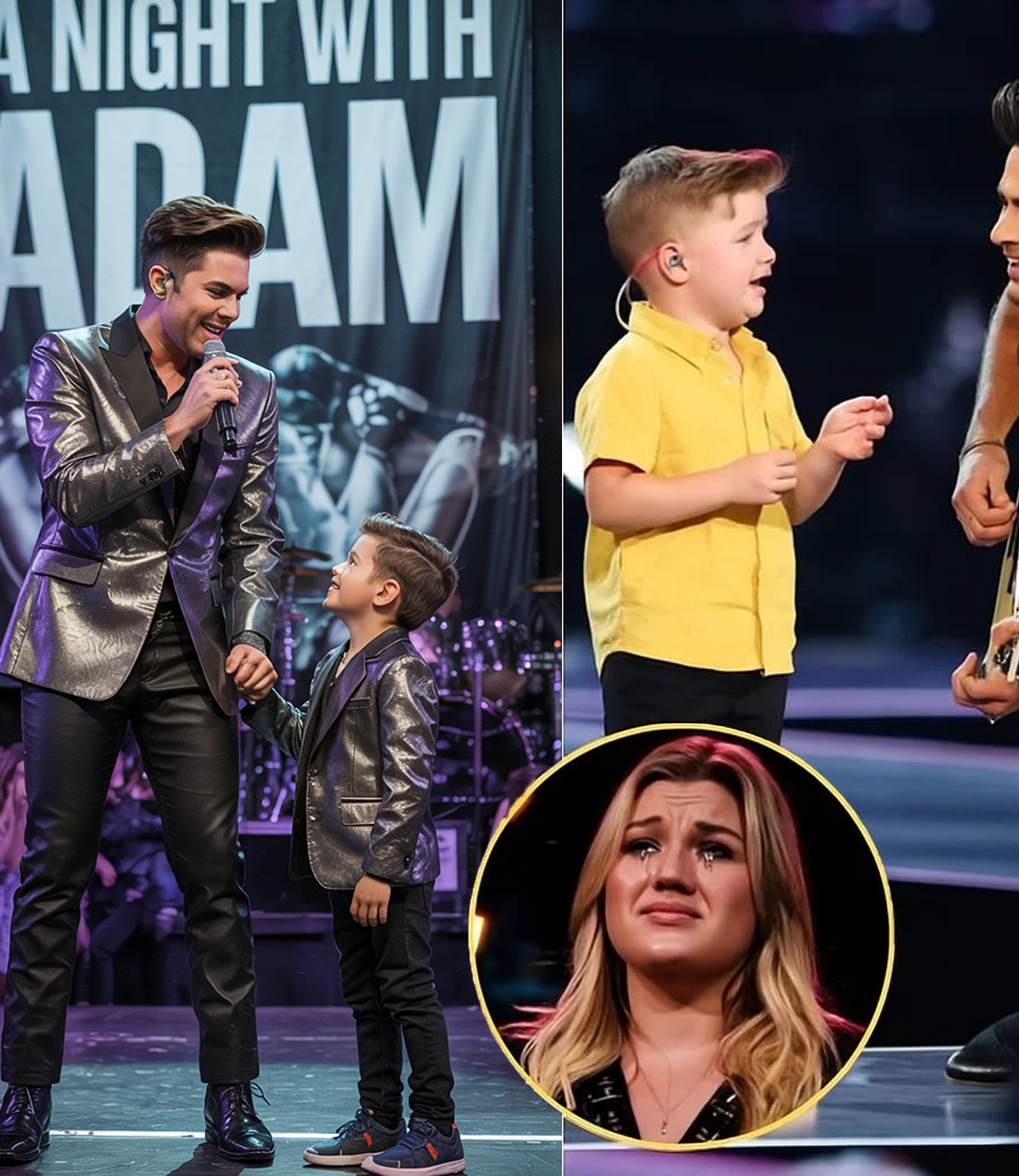 Adam Lambert Brings Kelly Clarkson’s Son On Stage—Then the Crowd ...