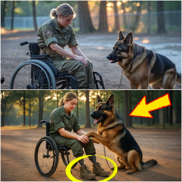 Paralyzed Veteran Found a Chained German Shepherd Crying For Help ...
