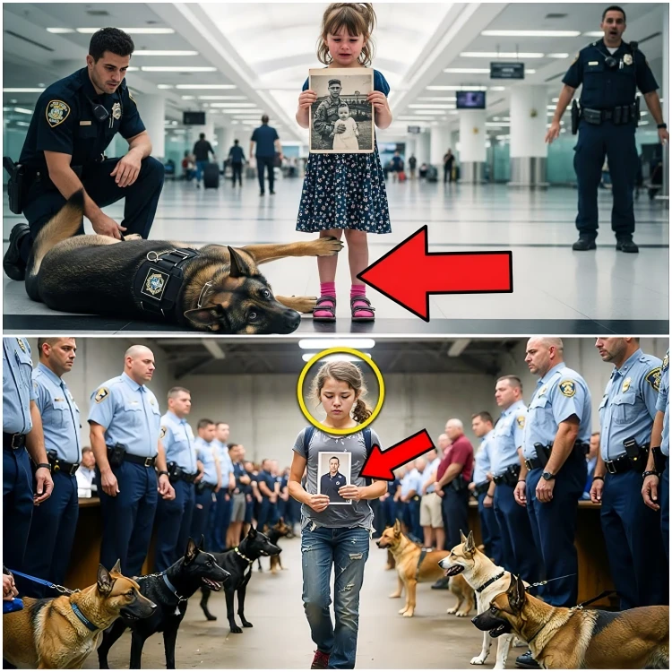 K9 Dog Grabbed the Girl’s Leg at the Airport — What She Was Holding ...