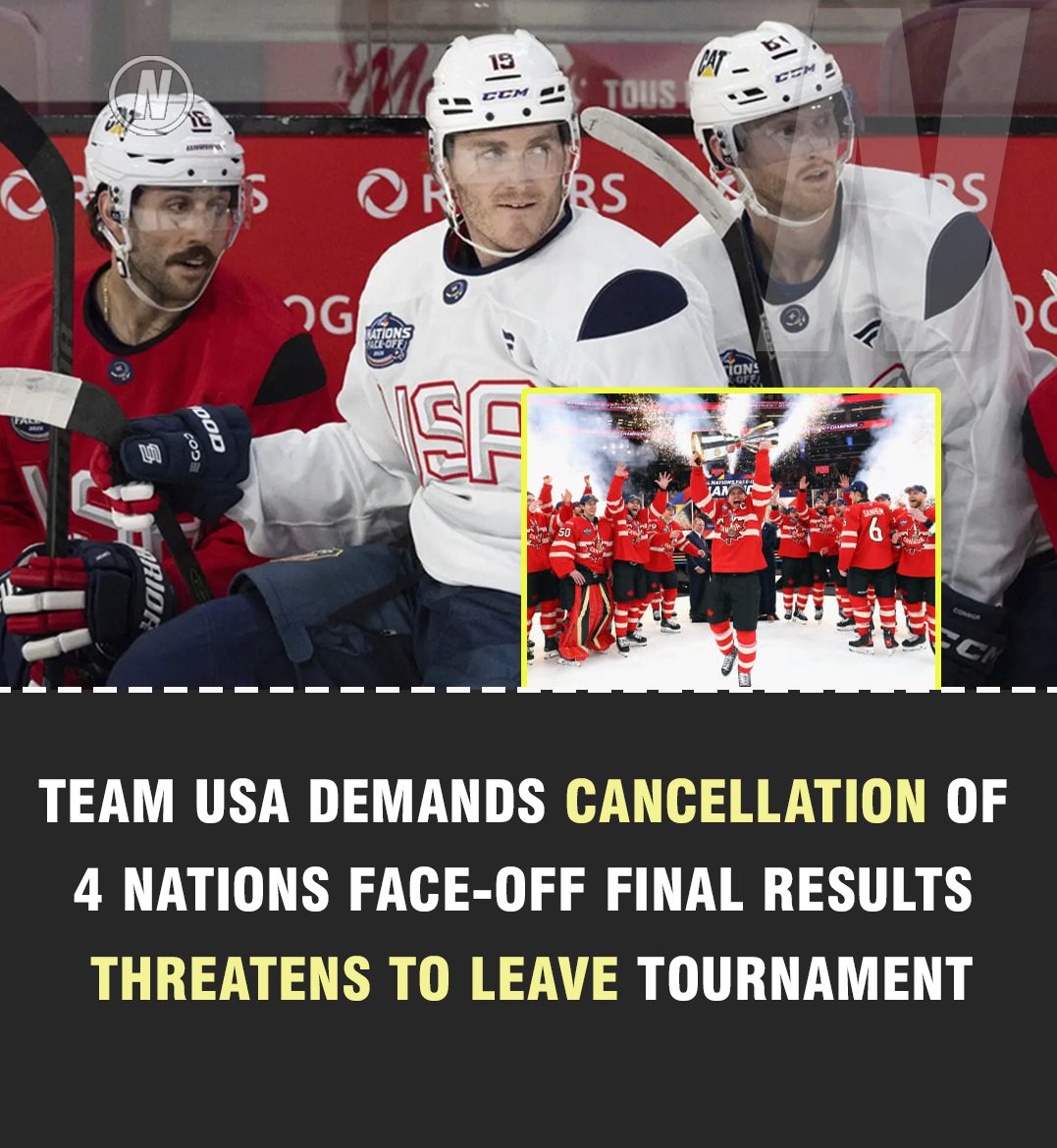 USA demands cancellation of 4 Nations Face-off final results following ...