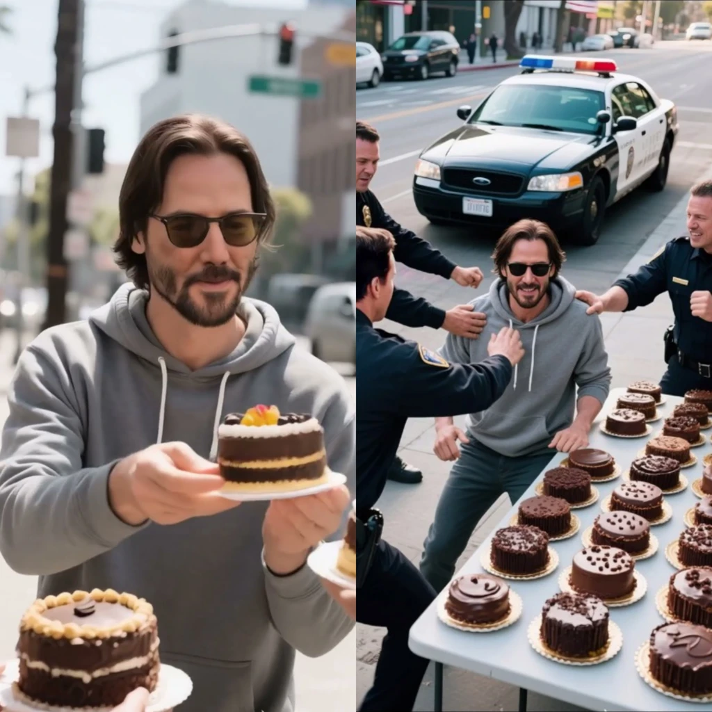 Keanu Reeves was fined for giving away free cakes on the street - News