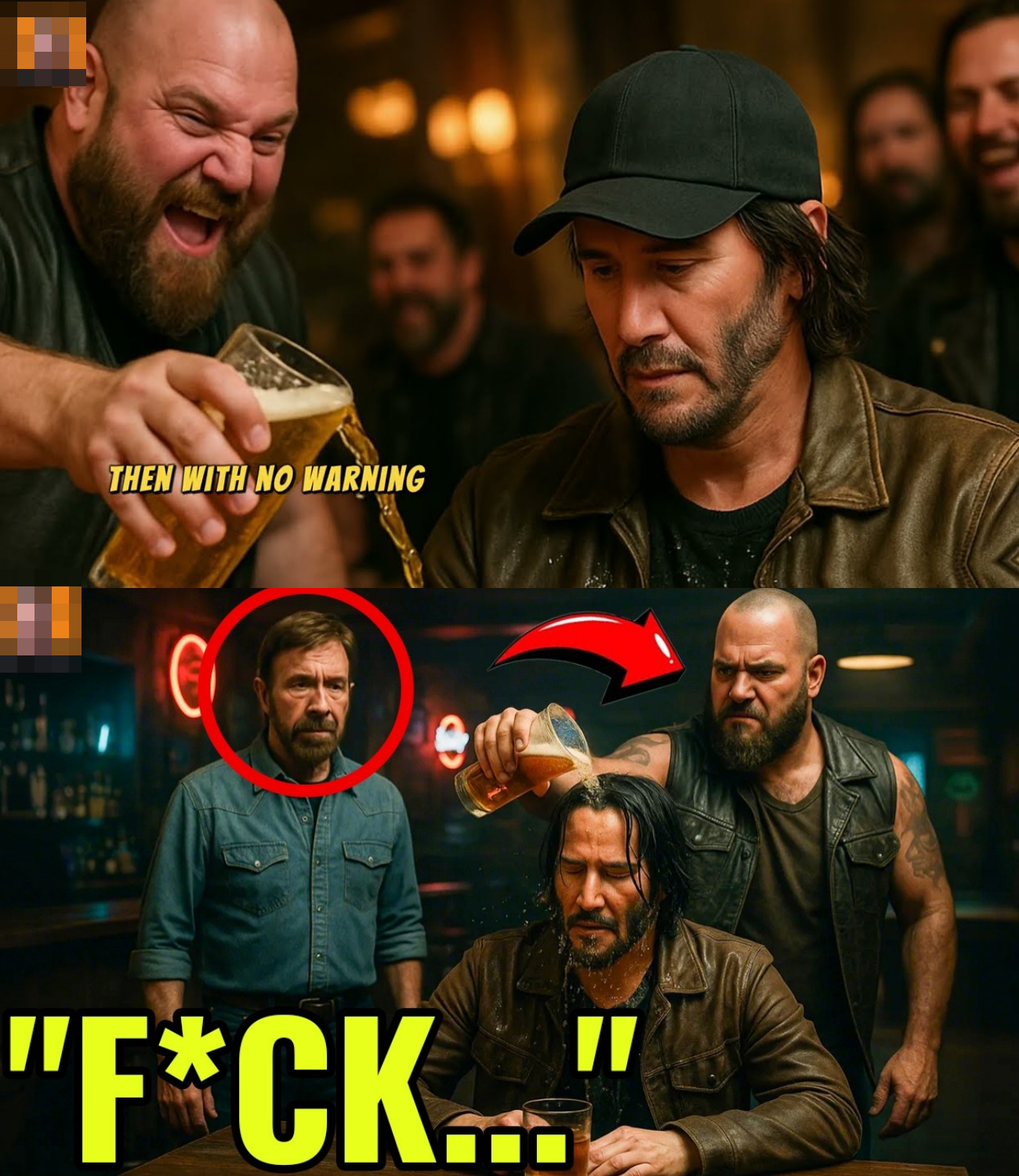 Bikers Mocked Keanu Reeves At The Bar… Until Chuck Norris Arrived! - News