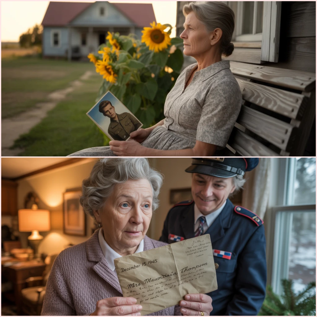 A soldier on the front line sent a letter to his old mother back home ...