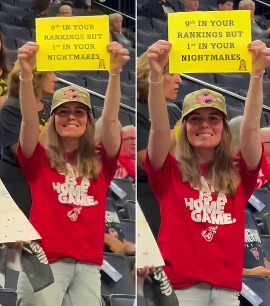 Controversy Erupts Over Sign Mocking Caitlin Clark: Mixed Reactions ...
