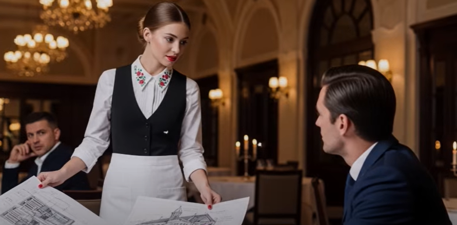 Waitress Lends a Pen to a Forgetful Customer — He Uses It to Sign a ...