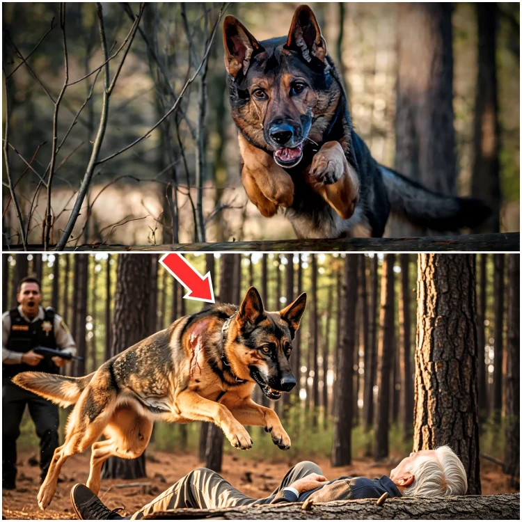 Injured German Shepherd Attacks Rescuers Near Forest, Town Shocked by ...