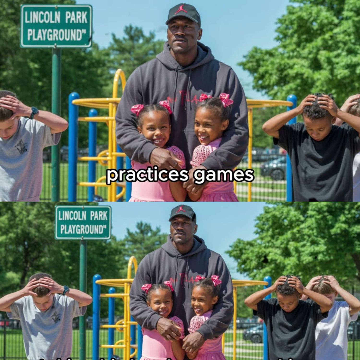 Michael Jordan Stops Bully Attacking Twin Girls at Park, Not Knowing ...