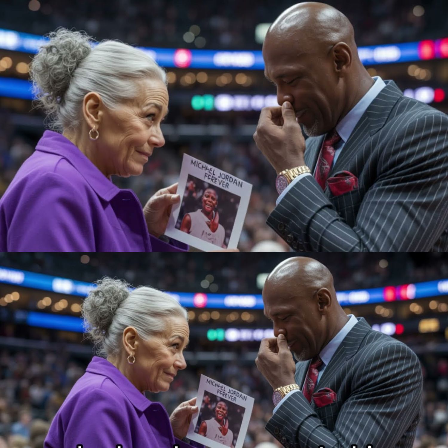 An Old Woman Hands Michael Jordan a Crumpled Photo — His Reaction ...