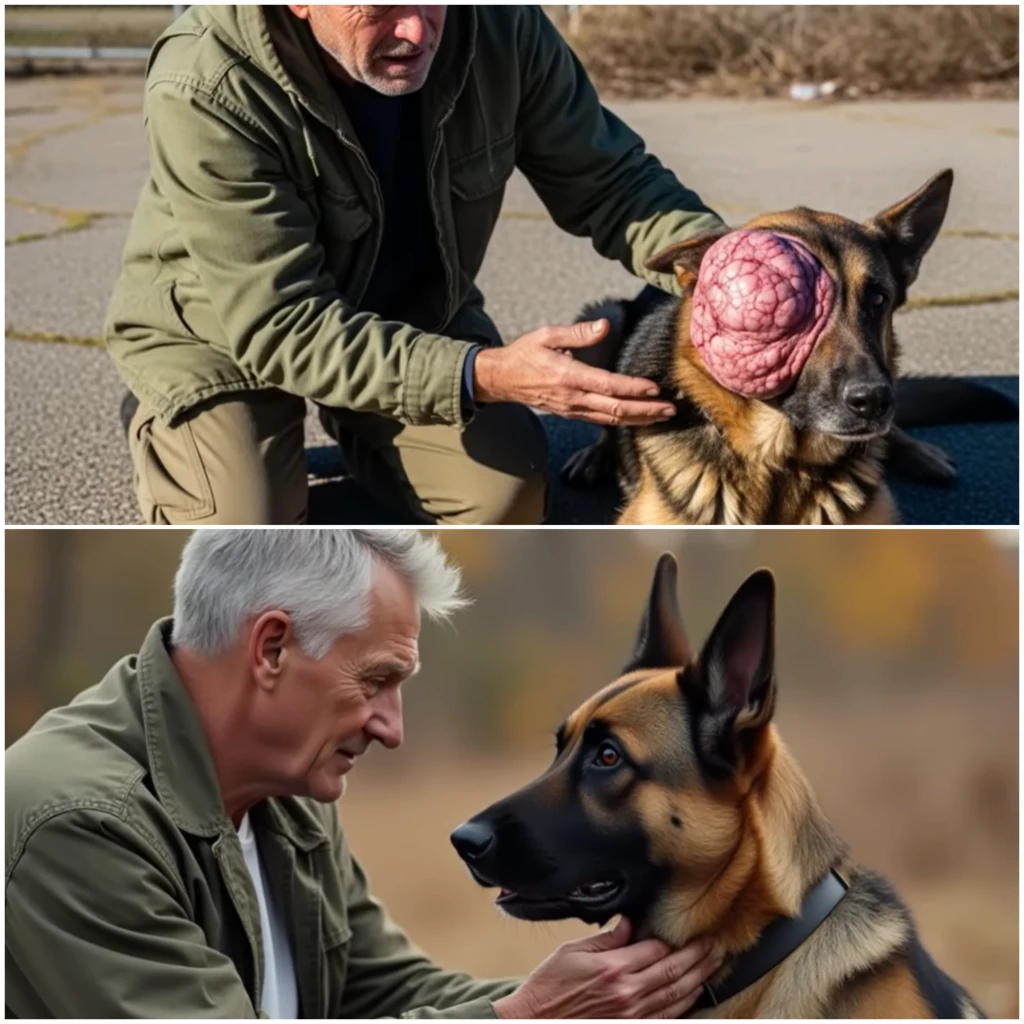 Man Tries to Save Dying K9 Dog With Tumor — Its Reaction Leaves ...