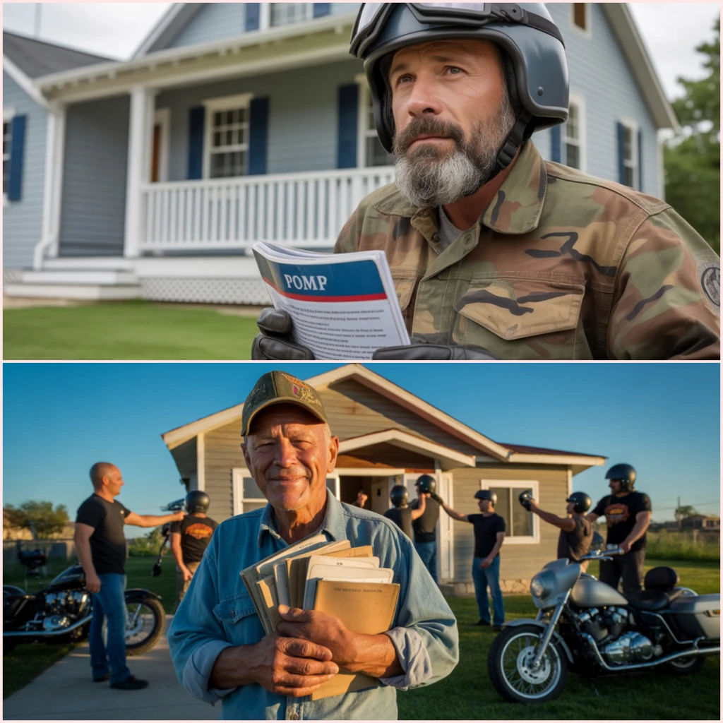 Bikers helped a homeless veteran save his house But when they saw his ...