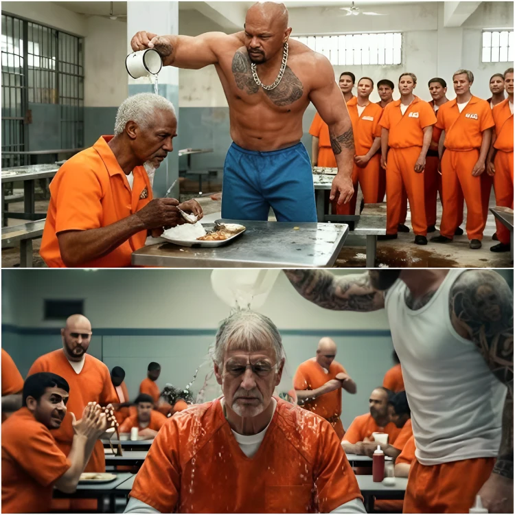 The prison cafeteria fell silent the moment the new inmate walked in ...