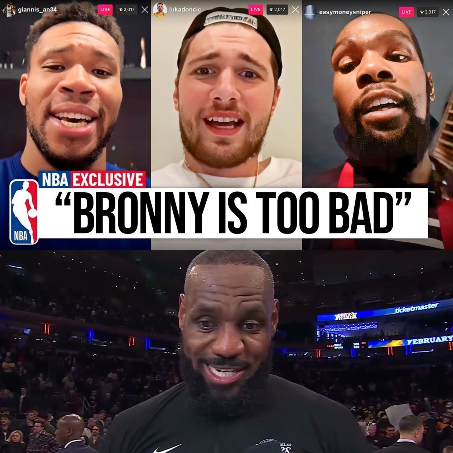 NBA Players DESTROY Bronny James’ Performance on IG Live – Social Media ...