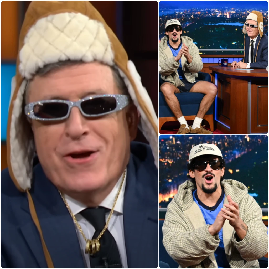 Bad Bunny Turns Late Night Upside Down as Stephen Colbert Joins His ...