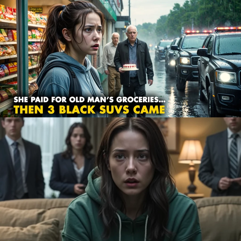 After Helping an Old Man, a Girl Was Surprised by a Swarm of Black SUVs ...