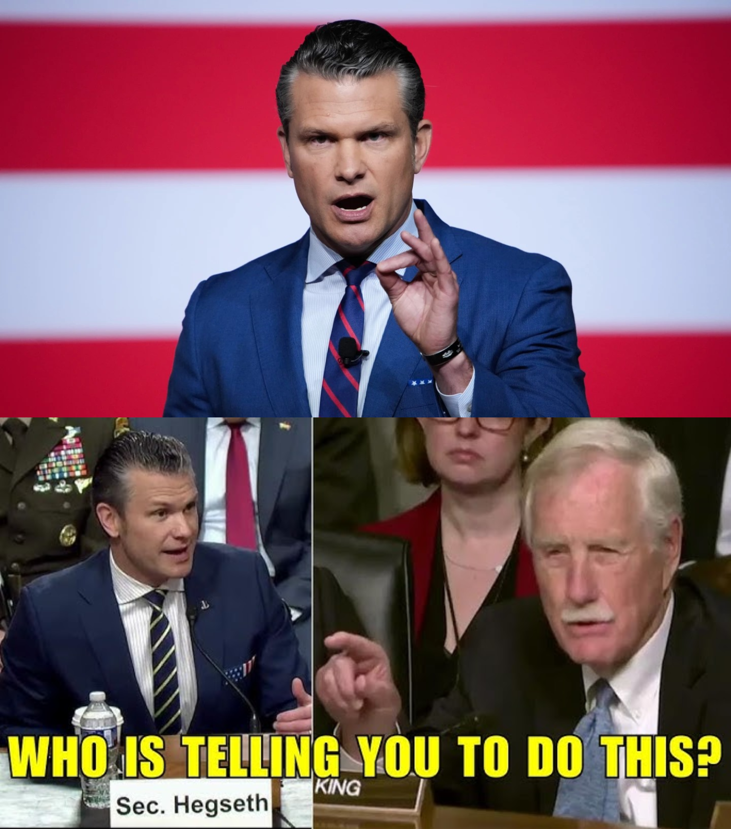 Pete Hegseth HUMILIATED by Sen. King Over "Erasing History" in Military ...
