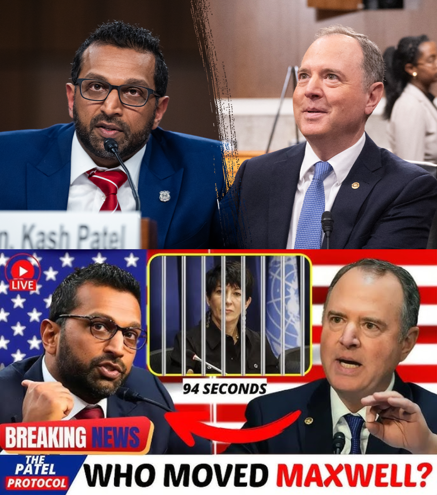 Schiff Asked 'Who Moved Maxwell?' — Patel's LIE Triggered 94-Second ...