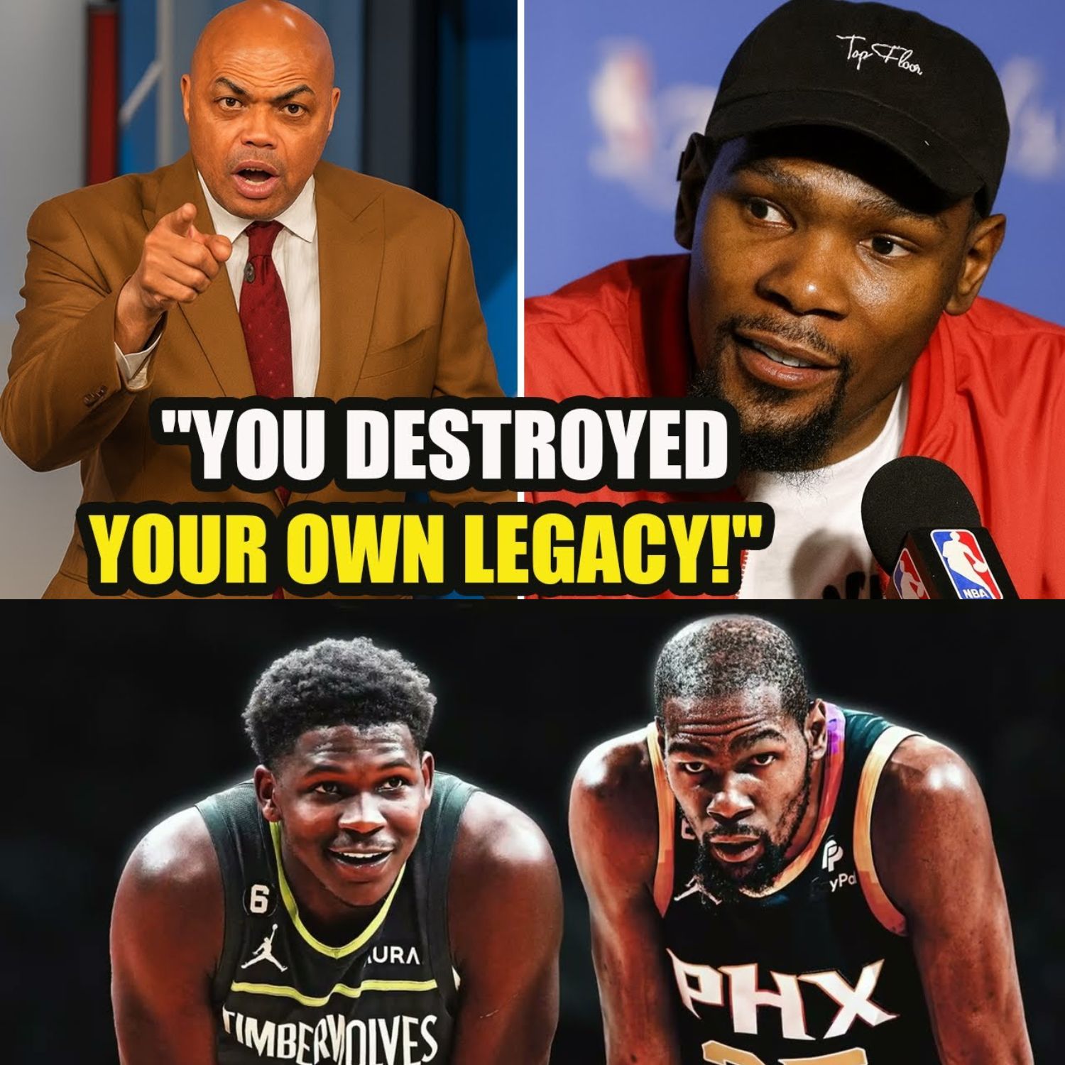Charles Barkley didn’t hold back as he called out Kevin Durant on live ...
