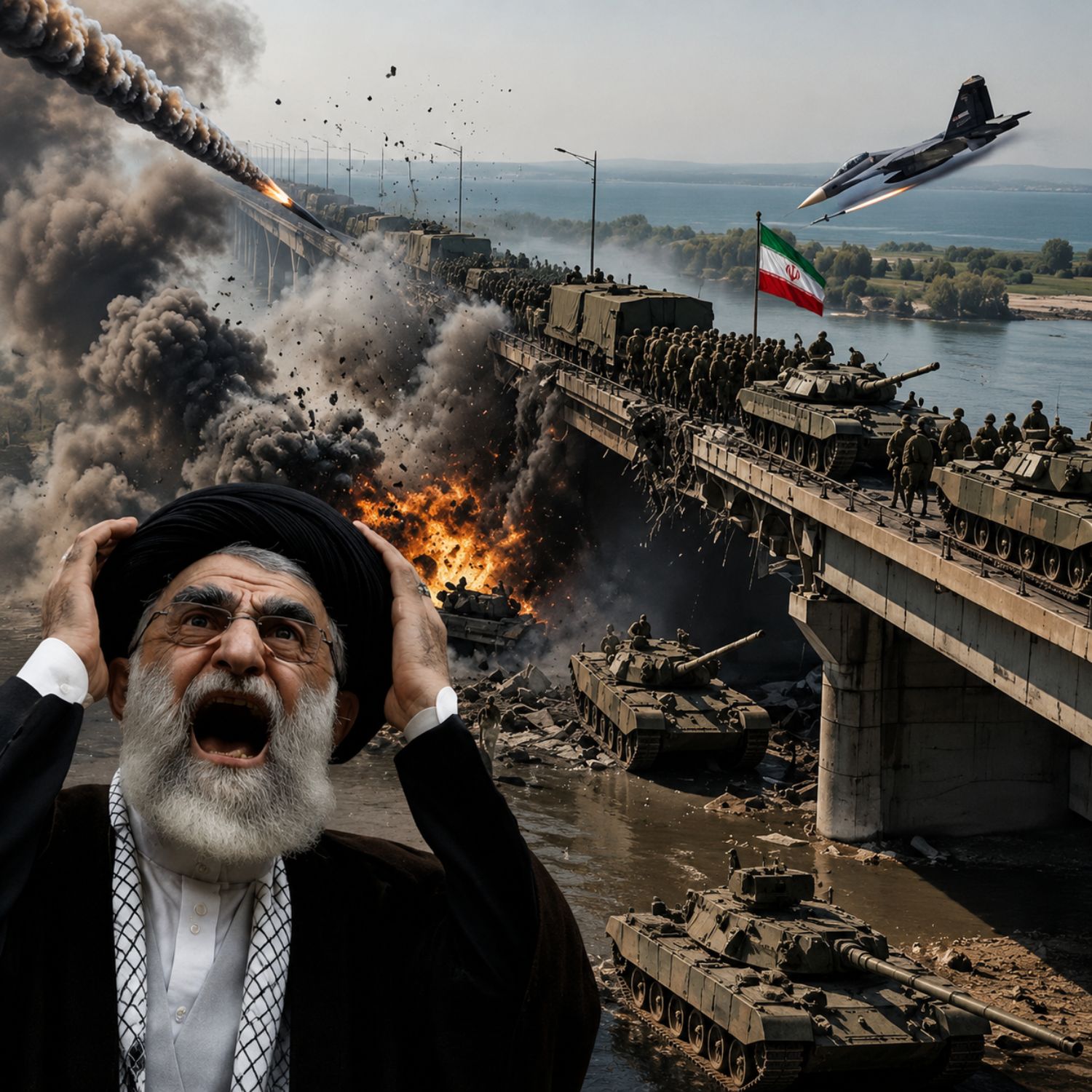 World-shattering event! US ballistic missiles destroy 300 Iranian tanks ...
